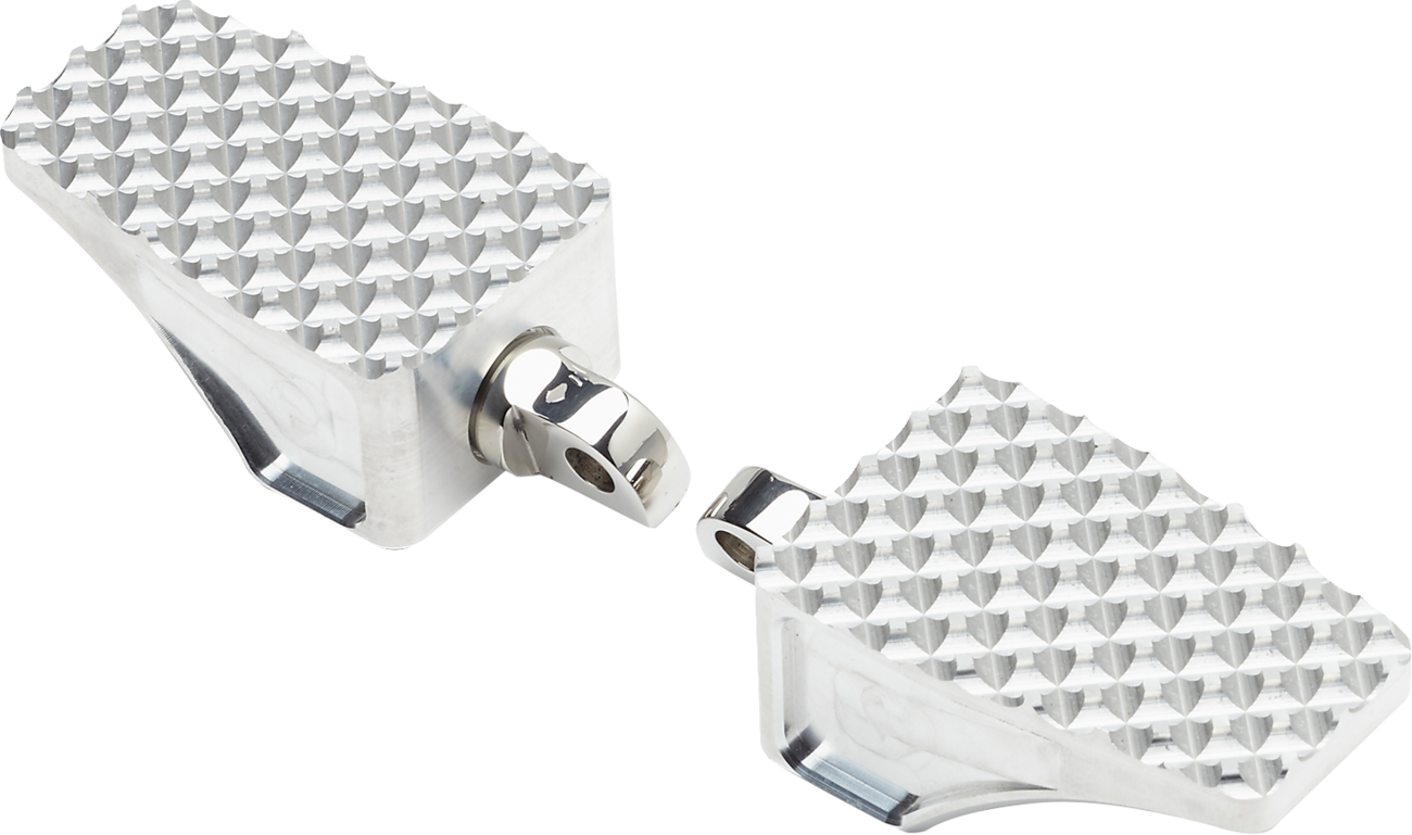 LA CHOPPERS County Line Billet Footpegs - Front - Raw LA-P100-01 – Retrocycle, LLC