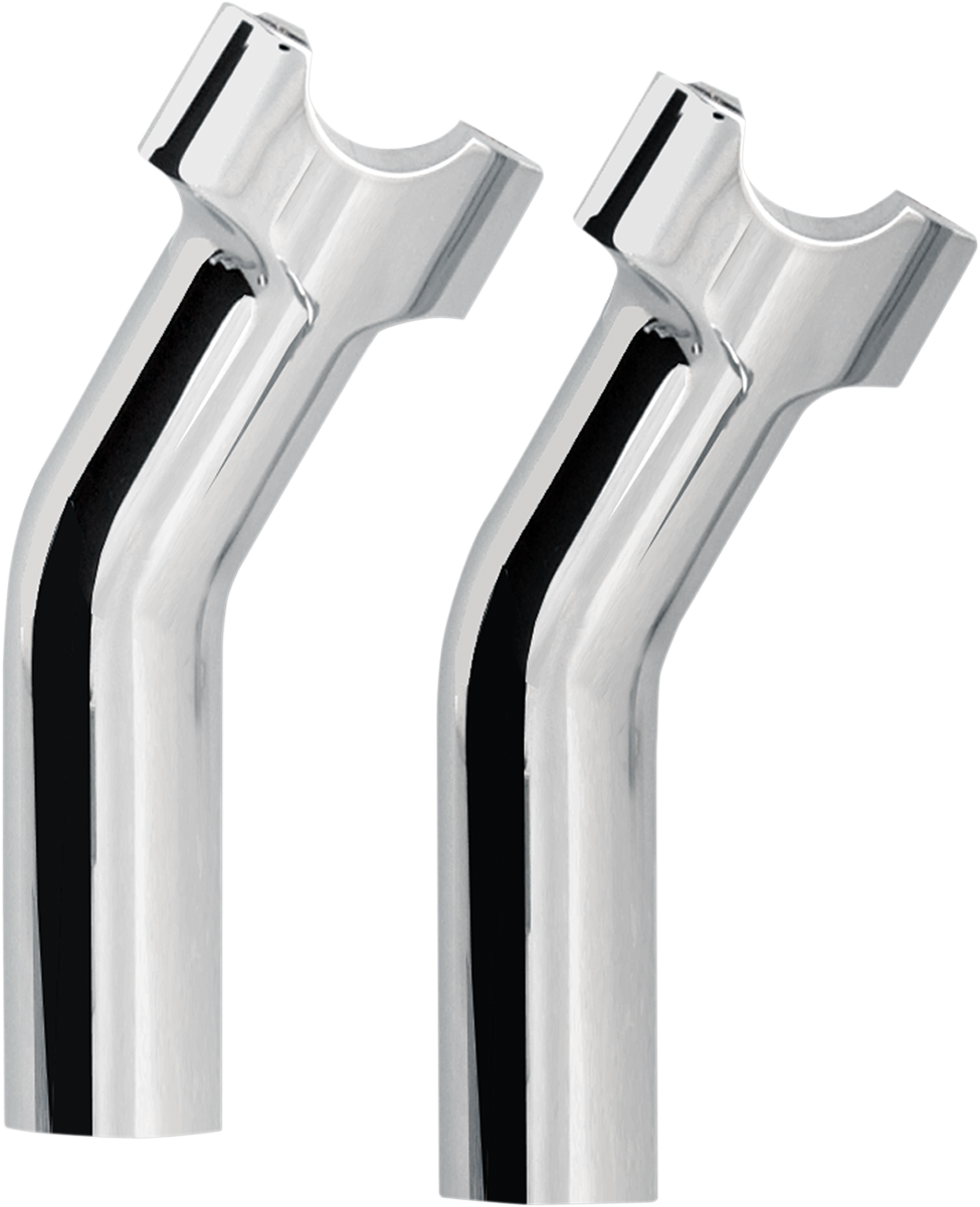 0602-0093 - WILD 1 Risers - Pullback - 5-1/2" - Chrome WO527 – Retrocycle, LLC