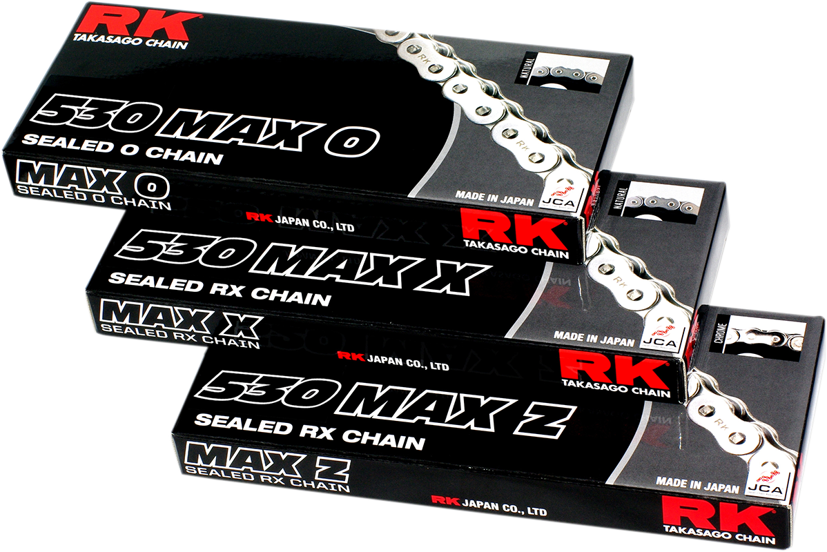 RK 530 Max X - Chain - 120 Links - Gold 530MAXX-120-GG – Retrocycle, LLC