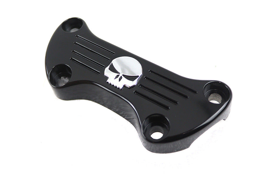 Black Skull Riser Top Clamp – Retrocycle, LLC