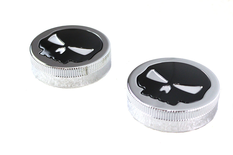 Skull Style Vented and Non-Vented Gas Cap Set – Retrocycle, LLC