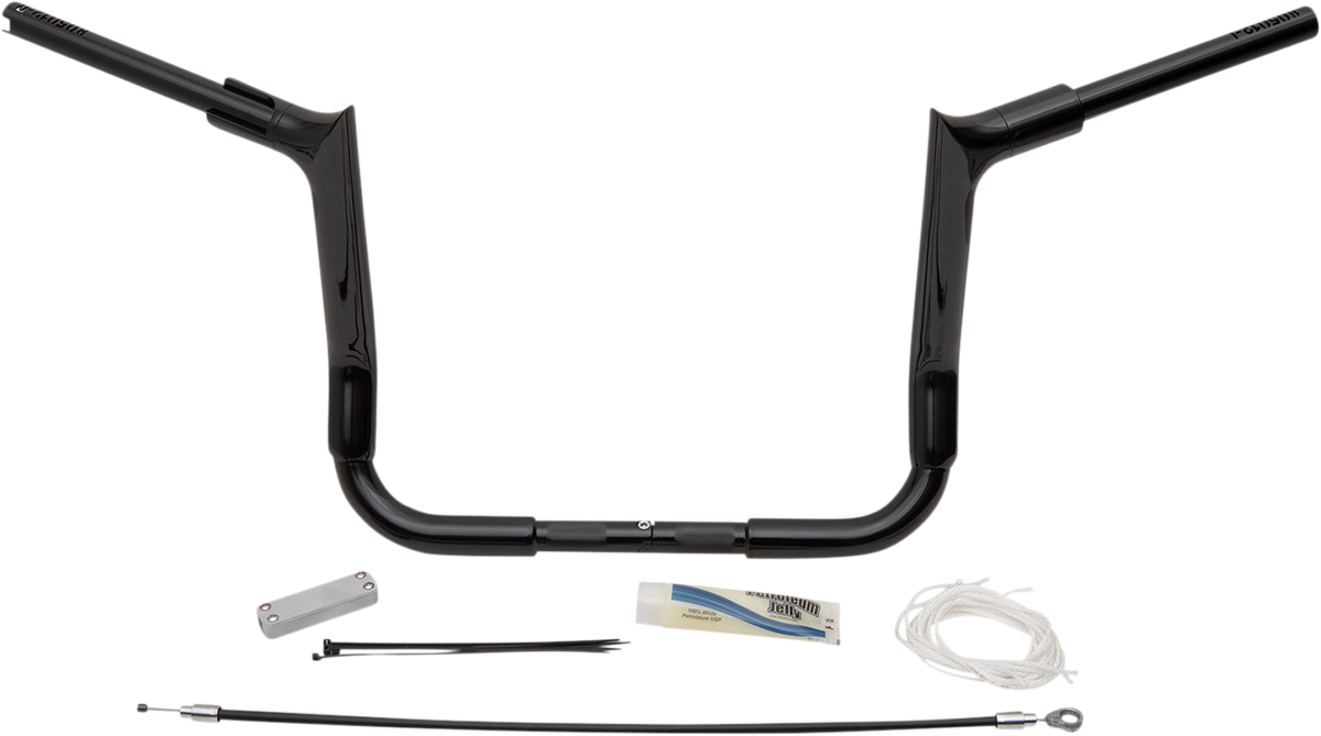0601-5300 - FAT BAGGERS INC. Handlebar Kit - Pointed Top - 12" - Black ...