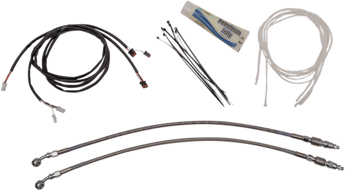 0601-4812 - FAT BAGGERS INC. Handlebar Kit - Rounded Top - 12" - Chrom ...