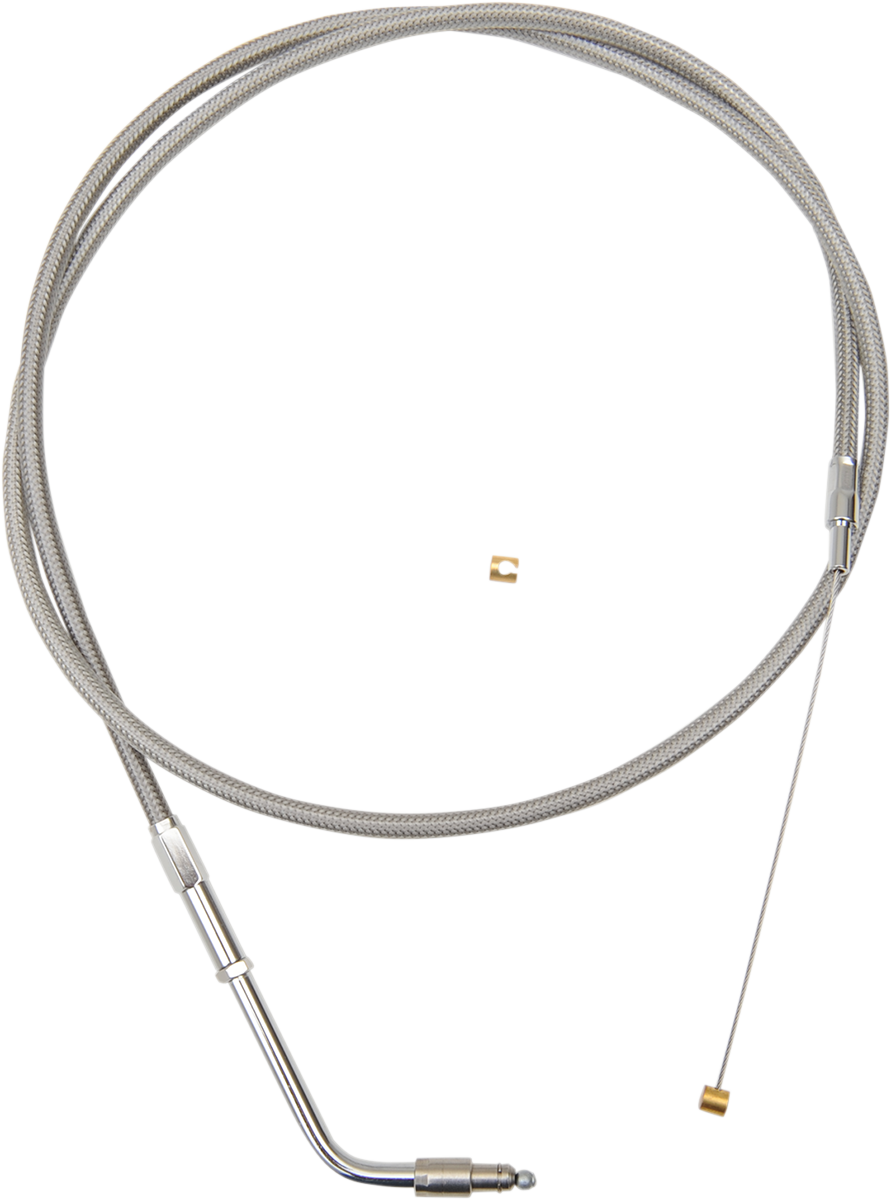 0650-1419 - LA CHOPPERS Throttle Cable - 18" - 20" - Stainless Steel L ...
