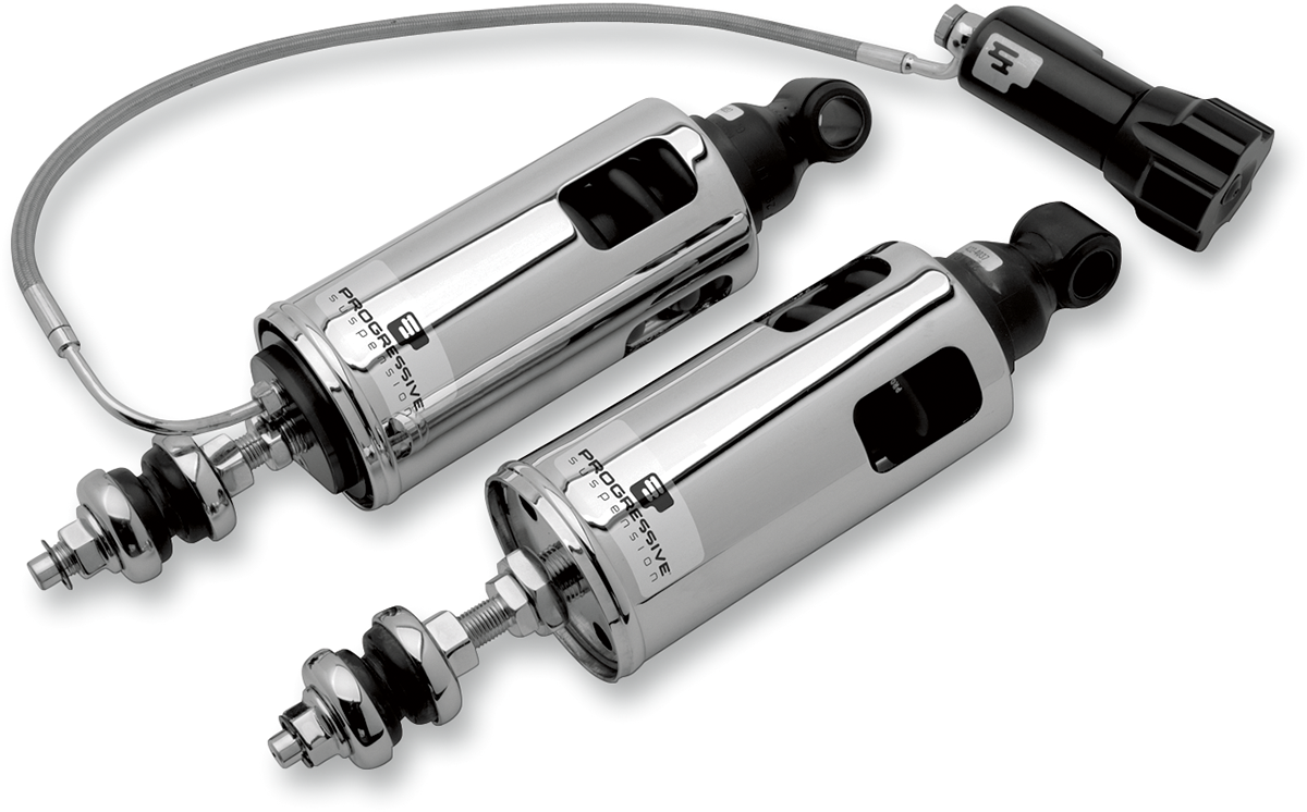 1310-1135 - PROGRESSIVE SUSPENSION 422 Series Shocks with Rap - Chrome ...