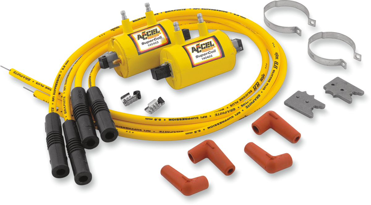 ACCEL 4-cyl Super Coil Kit - Universal 140403 – Retrocycle, LLC