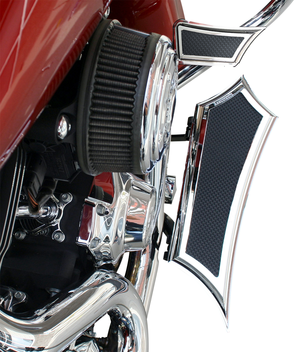 ACCUTRONIX Rear Brake Pedal Cover - Chrome FLBP-IC – Retrocycle, LLC