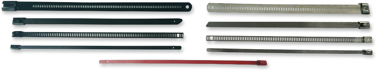 1861-0959 - CYCLE PERFORMANCE PROD. Exhaust Wrap Clamps - Black - 4 Pa ...