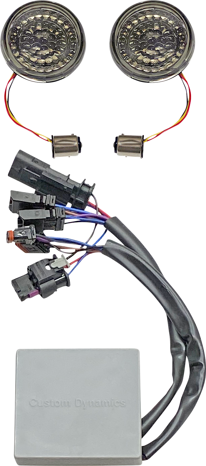 2020-2124 - CUSTOM DYNAMICS Turn Signal - Amber - Red CD-STS-RSGST ...