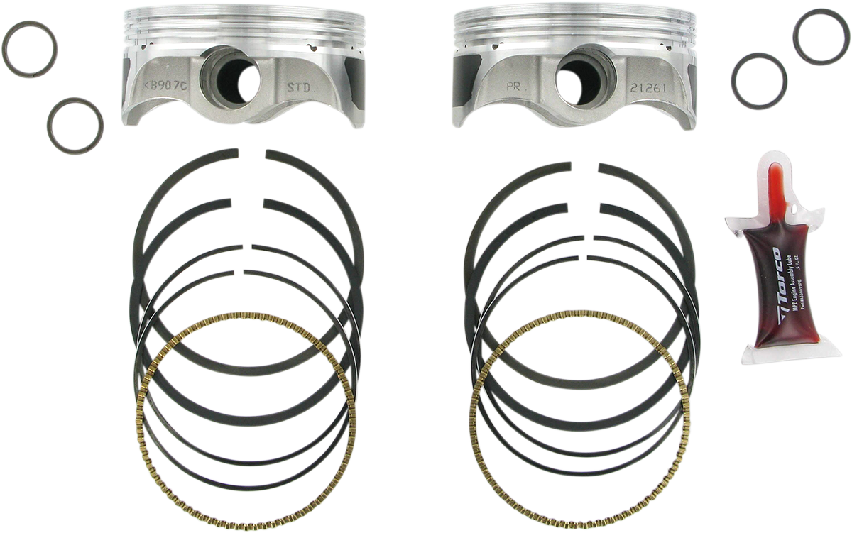 0910-0937 - KB PERFORMANCE Forged Piston Kit - Twin Cam KB907C.STD ...