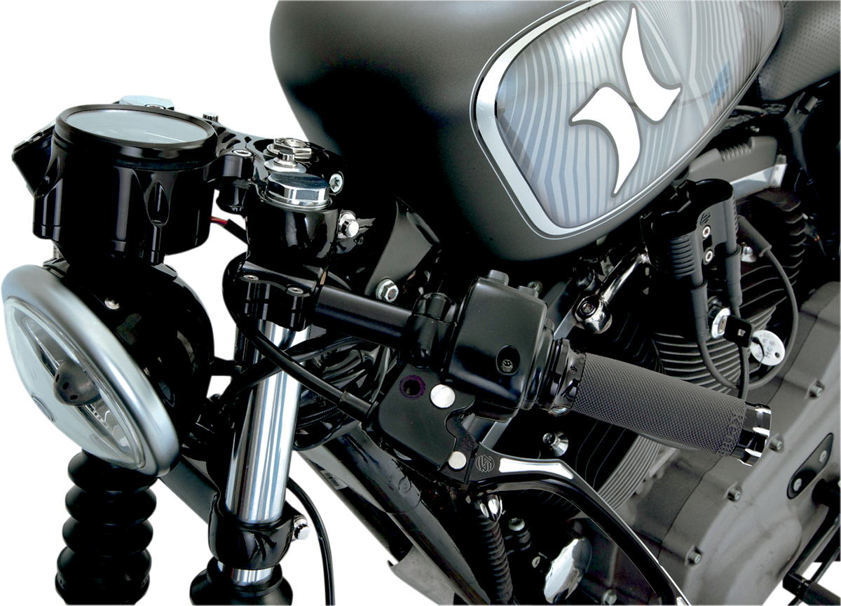 2210-0177 - RSD Cafe Gauge/Headlight Relocators - Black Anodized 0207 ...