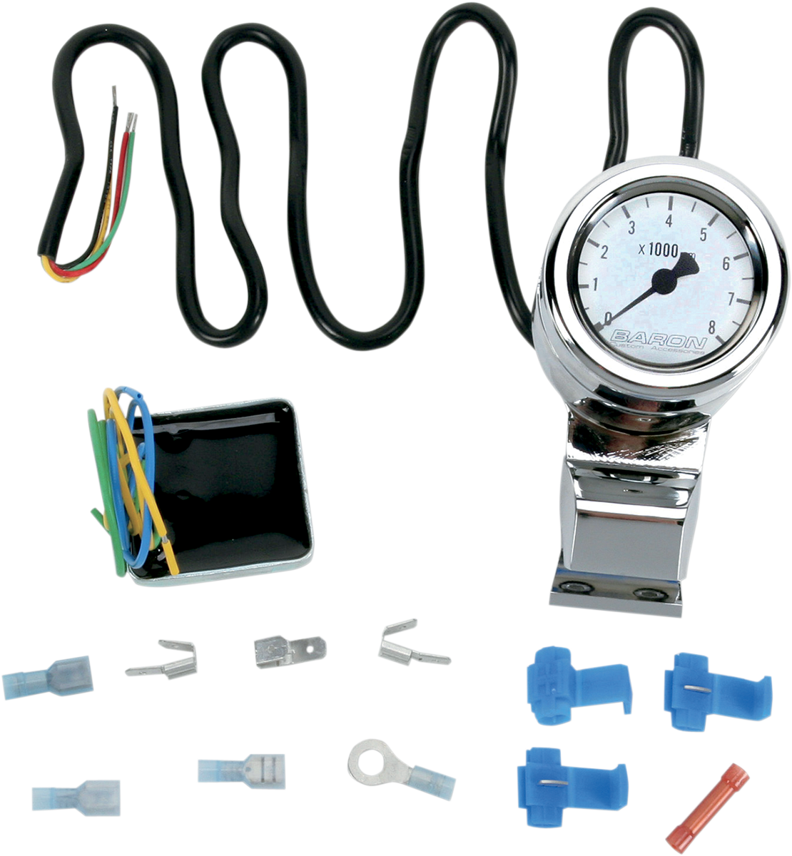 2211-0059 - BARON Mini-Bullet Electronic Tachometer with 1" Bar Mount ...