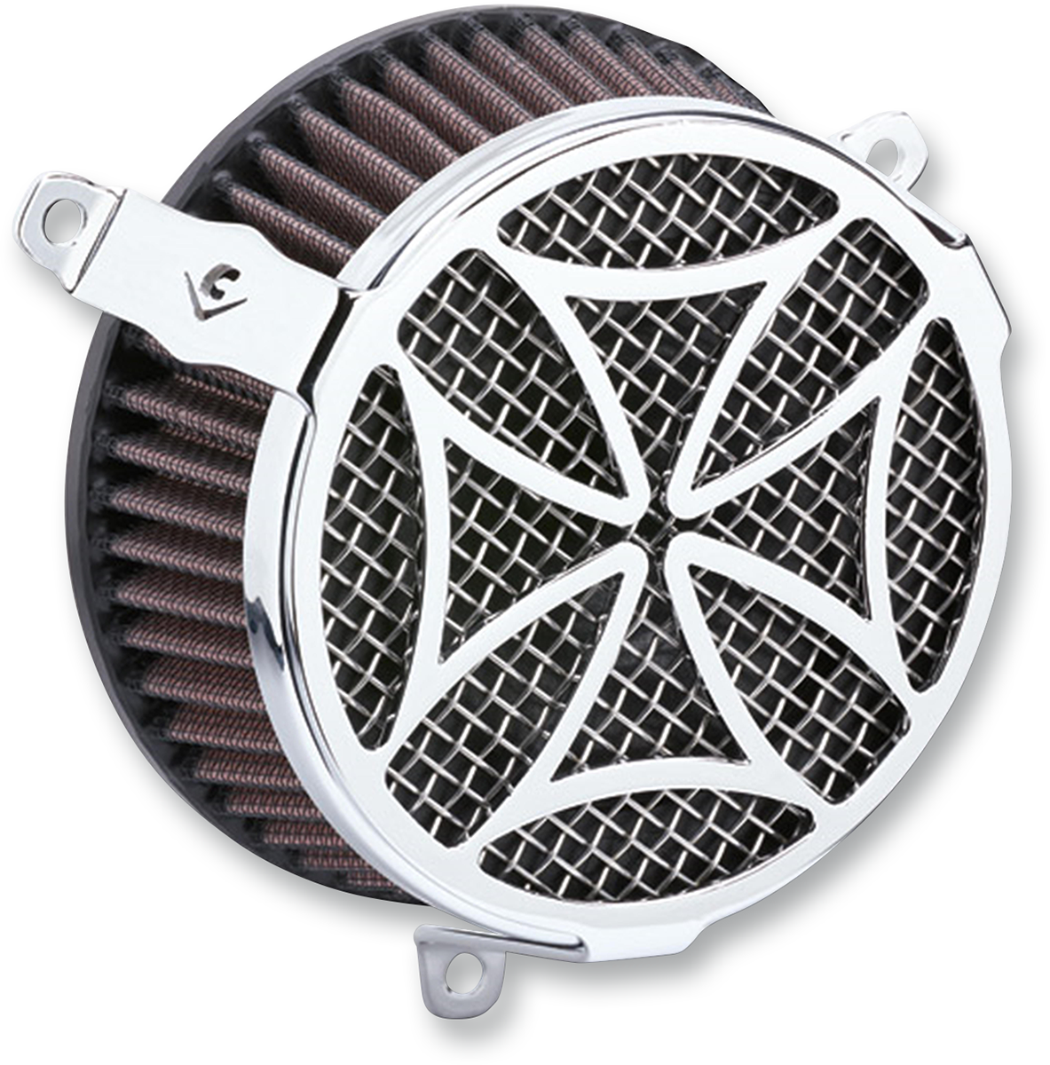 1010-2139 - COBRA Cross Air Filter - Chrome 606-0101-02 – Retrocycle, LLC
