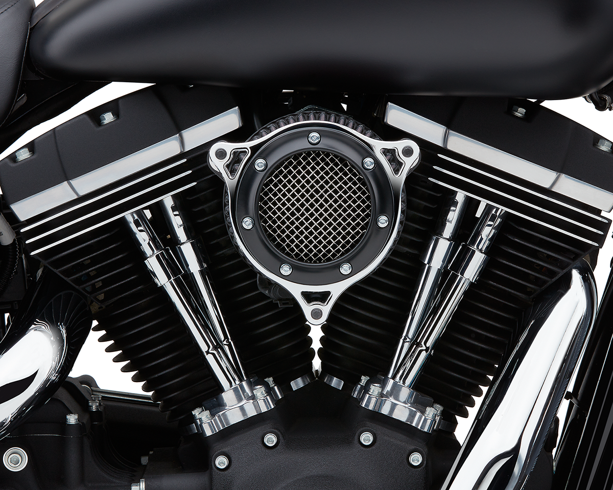 1010-2302 - COBRA RPT Air Intake - Black/Chrome - Softail 606-0104-05B ...