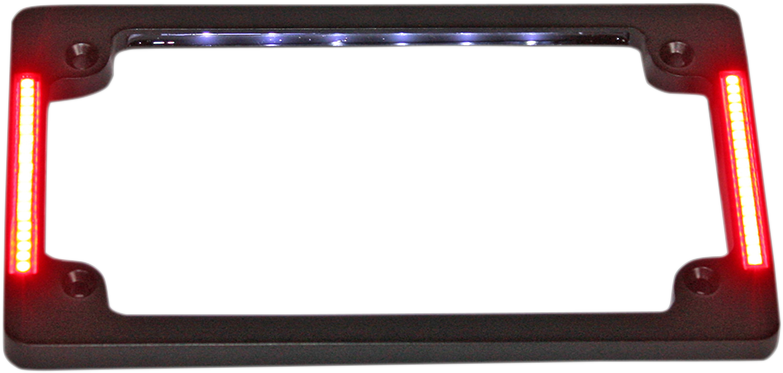2030-0900 - CUSTOM DYNAMICS License Plate Frame with LED - Flat - Blac ...
