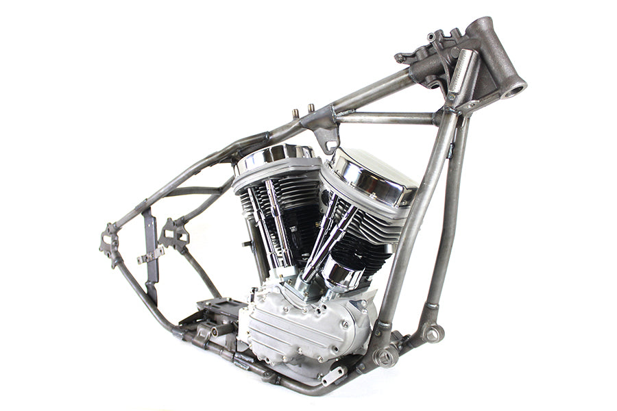 55-1949PU - Panhead 74 Long Block and Wishbone 30 Rake Frame Starter ...